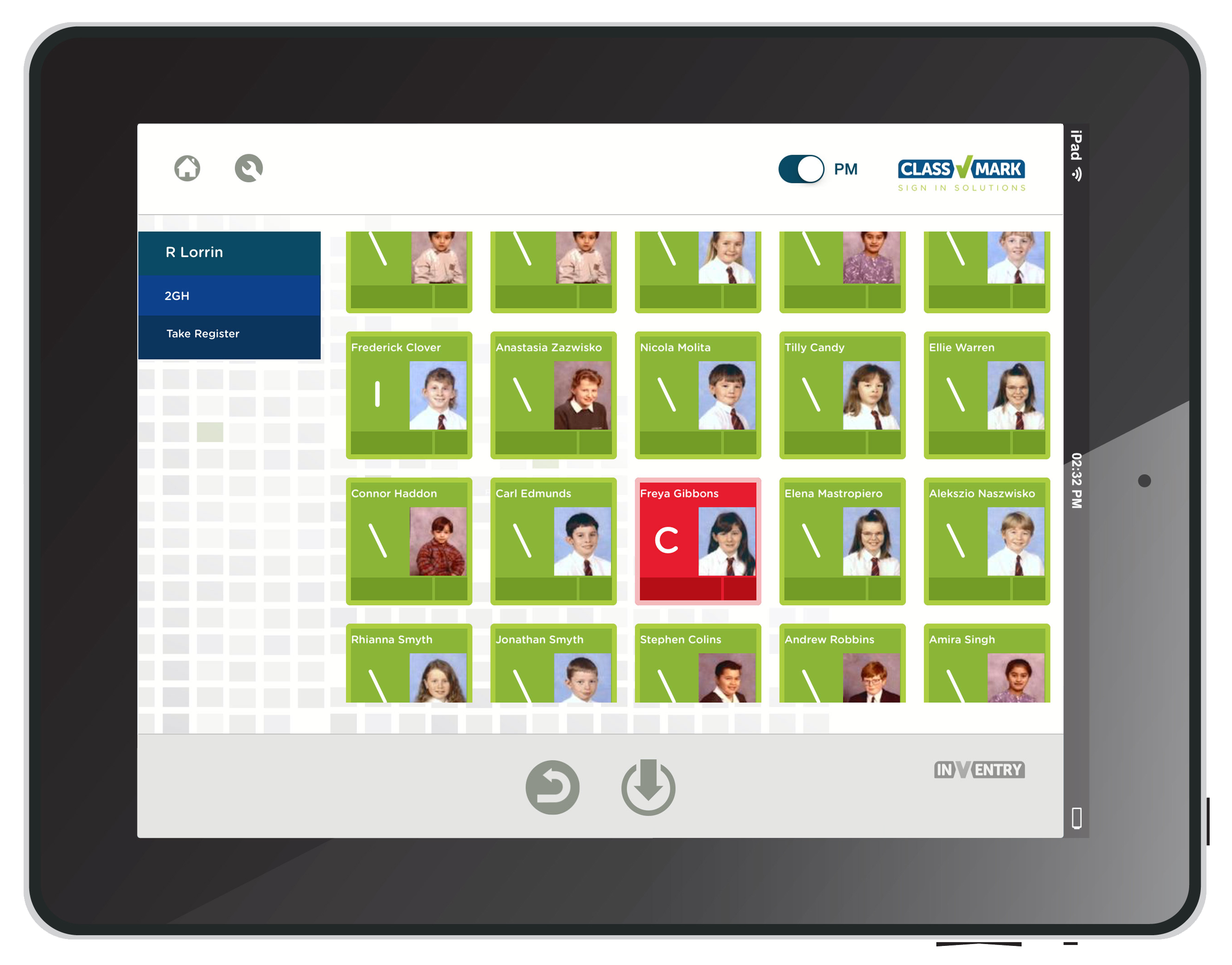 Classmark the in class pupil registration for SIMs. Using multiple devices